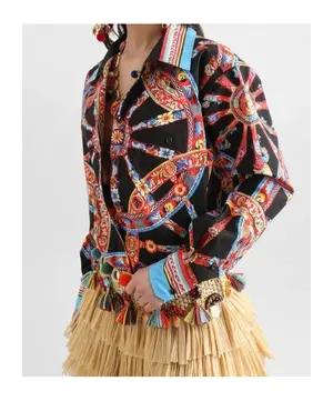 Dolce & Gabbana Carretto-print Poplin Shirt