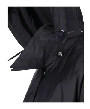 Prada Hooded Jacket With Button Detail