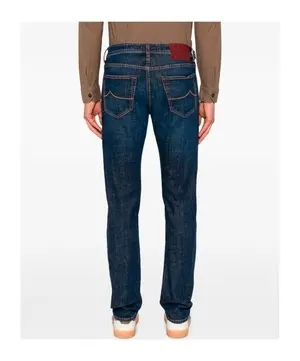 Jacob Cohen Logo-patch Straight-leg Jeans