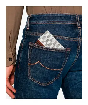 Jacob Cohen Logo-patch Straight-leg Jeans