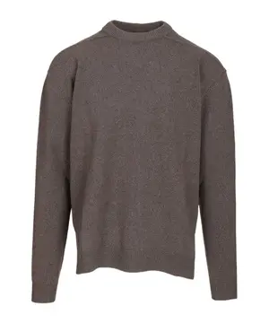 Rick Owens Crew Neck Long-sleeved Knitwear - Black