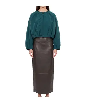 Max Mara Butterfly Cropped Zip-up Jacket - Green