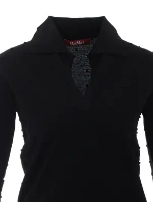 Max Mara Bobble-knit Polo Sweater