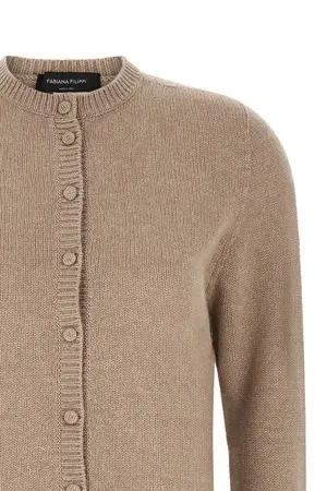 Fabiana Filippi Covered Buttons Cardigan