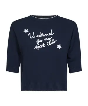Max Mara Logo Intarsia Knitted Top