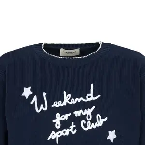 Max Mara Logo Intarsia Knitted Top