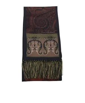 PIERRE-LOUIS MASCIA Tasseled Silk Scarf - Brown