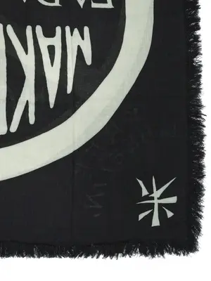 Kapital Giant Peace Frayed Scarf