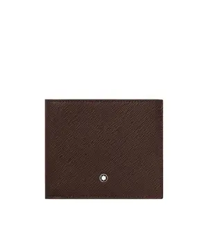 Montblanc Wallet 8cc In Sartorial Leather - Ebony