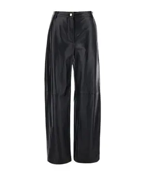Max Mara Legno Wide-leg Leather Trousers