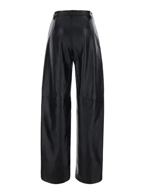 Max Mara Legno Wide-leg Leather Trousers