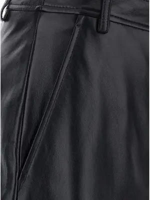 Max Mara Legno Wide-leg Leather Trousers