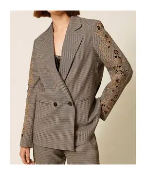 TWINSET Double-breasted Long-sleeve Blazer