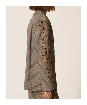TWINSET Double-breasted Long-sleeve Blazer
