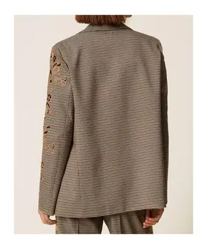 TWINSET Double-breasted Long-sleeve Blazer