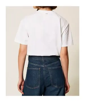 TWINSET Floral Embroidered T-shirt
