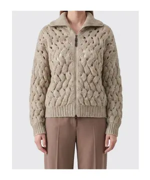 Brunello Cucinelli Dazzling Zigzag Cables Chunky-knit Cardigan - No