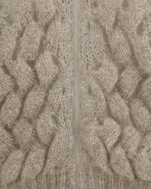 Brunello Cucinelli Dazzling Zigzag Cables Chunky-knit Cardigan