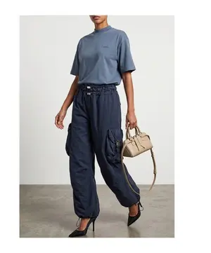 Attico Mock Neck Oversized T-shirt