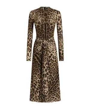 Dolce & Gabbana Leo- Viscose Jersey Dress