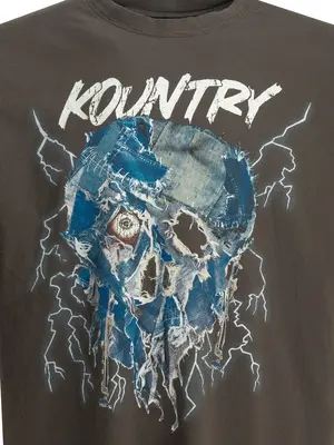 Kapital Denim Face' Crew-neck T-shirt