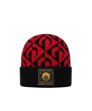 MARINE SERRE Wool Blend Knit Cap