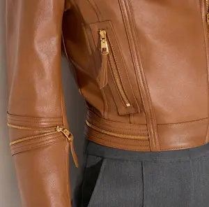 Elisabetta Franchi Leather Biker Jacket