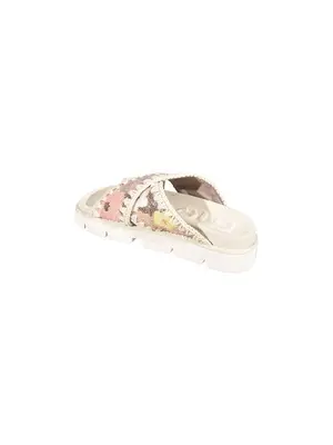 Mou Sequin-embellished Sandals