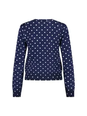 Comme Des Garçons Polka Dot Buttoned Cardigan