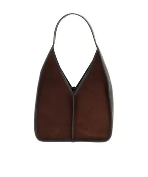 Hereu Knot-detailed Hobo Shoulder Bag - Darkbrown