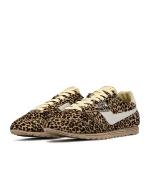 AUTRY Leopard Print Lace-up Low-top Sneakers