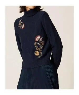 TWINSET Ribbed Knit Sweater
