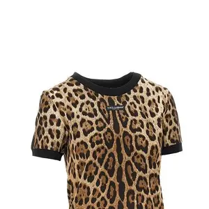 Dolce & Gabbana Leo-printed Crewneck T-shirt - Black
