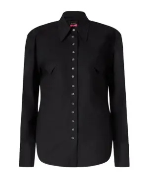Pinko Slim-fit Drawstring Shirt - Black