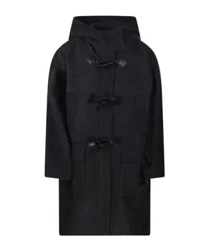 GANNI Long-sleeved Hooded Coat - No
