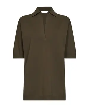 Max Mara Long Crepe Knitted Top