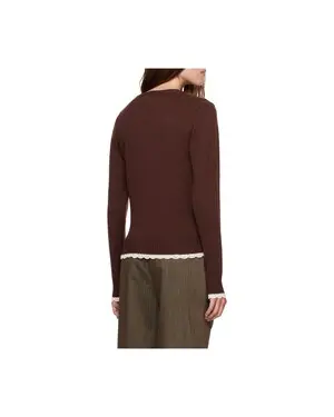 GANNI Logo Patch Knitted Jumper - No