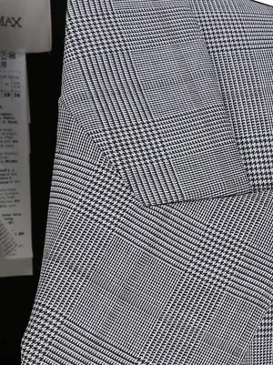 Sportmax Sleeveless Checked Peak Lapel Blazer - White/black
