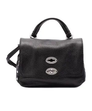 ZANELLATO Logo Shoulder Bag - Black