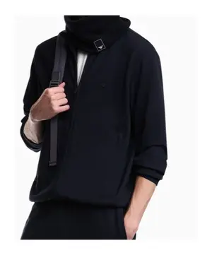 Emporio Armani Zip-up Stand-collar Sweatshirt