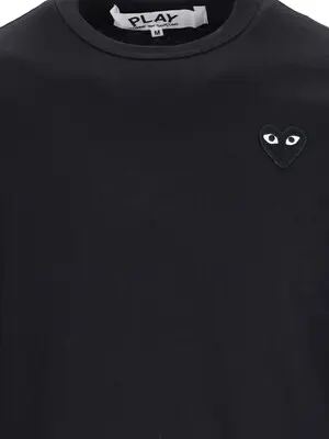 Play Comme Des Garcon Comme Des Garçons Play Heart-patch Crewneck T-shirt