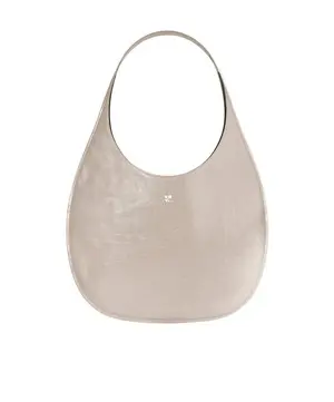 COURREGES Naplack Leather Tote Bag - Nude