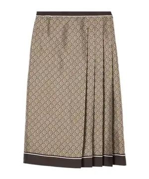 GUCCI Gucci GG Printed Silk Skirt