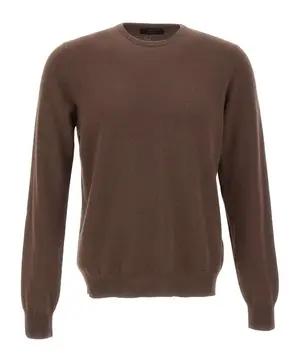 GRAN SASSO Long-sleeved Pullover - Brown