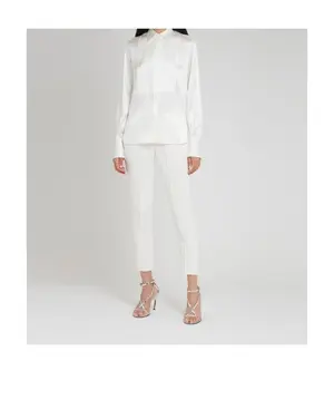 Brunello Cucinelli Long Sleeved Curved Hem Shirt