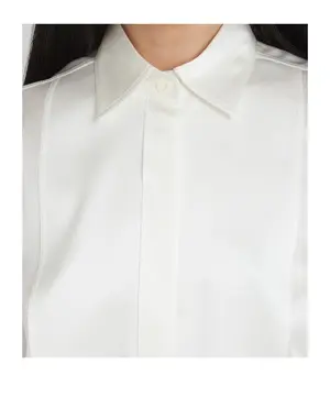Brunello Cucinelli Long Sleeved Curved Hem Shirt