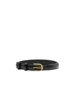 NILI LOTAN Buckle Adjustable Belt - Black