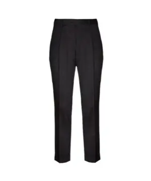 PT TORINO Pleated Tapered-leg Trousers - Black