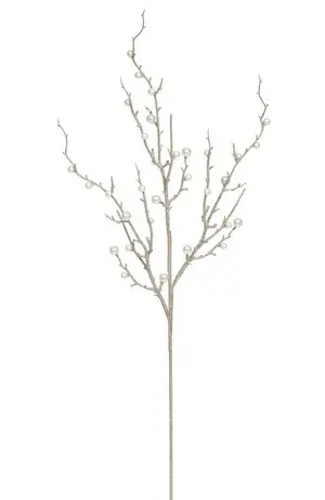 MARK ROBERTS Winter Pearl Branch Spray