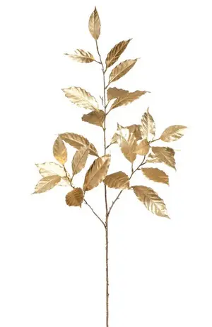 MARK ROBERTS Holiday Luxe Leaf Spray - Gold